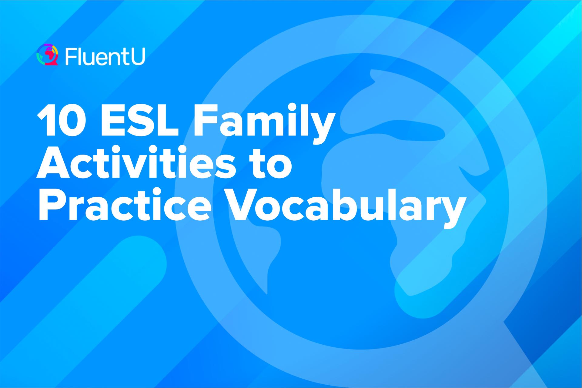 Esl Family Members Vocabulary Posters For Years 3 Family