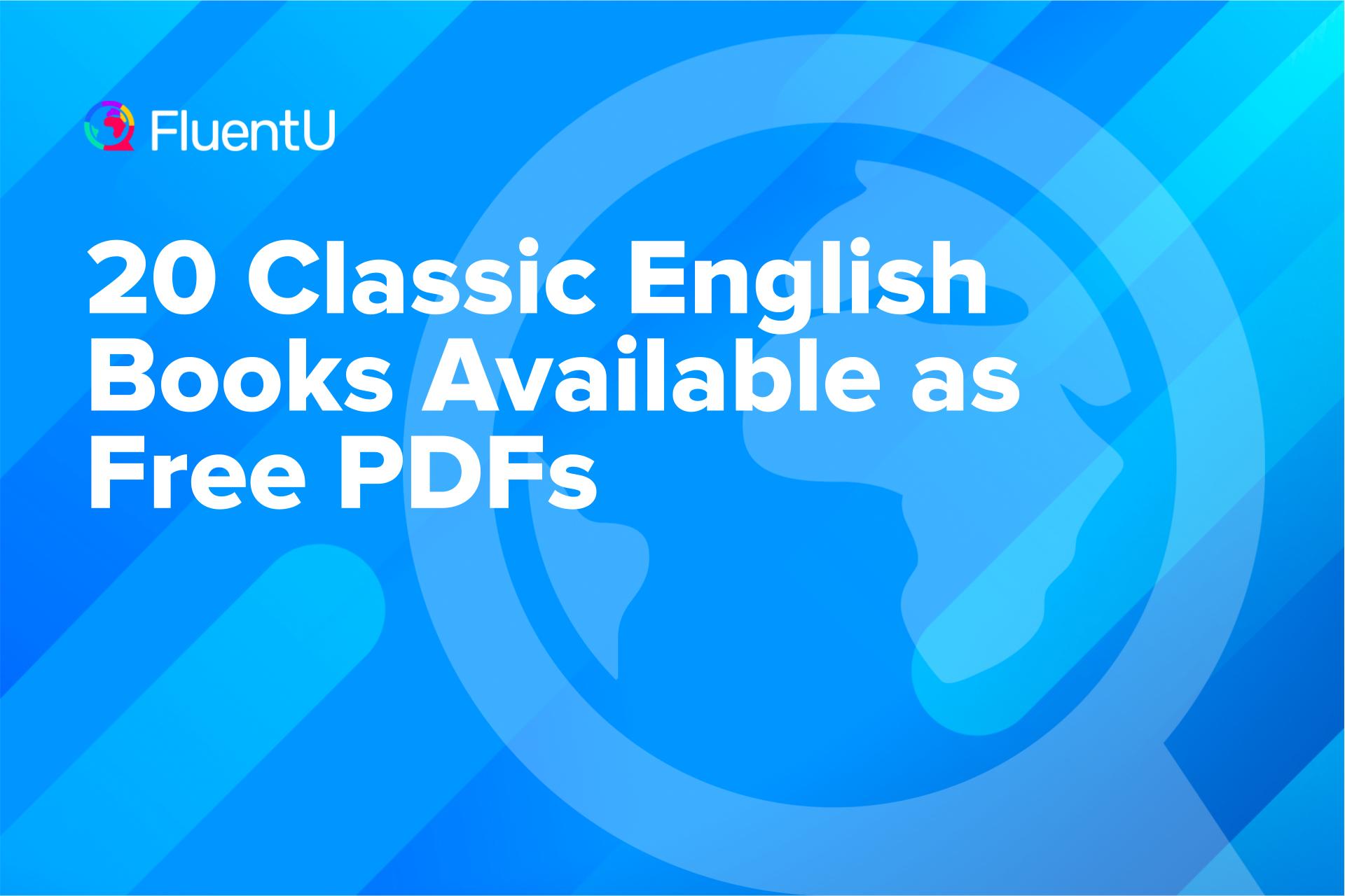 20 Classic English Books Available as Free PDFs | FluentU