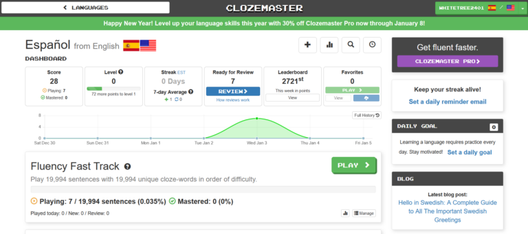 Clozemaster Review: Perfect for Learning Tons of Vocabulary Fast, but ...