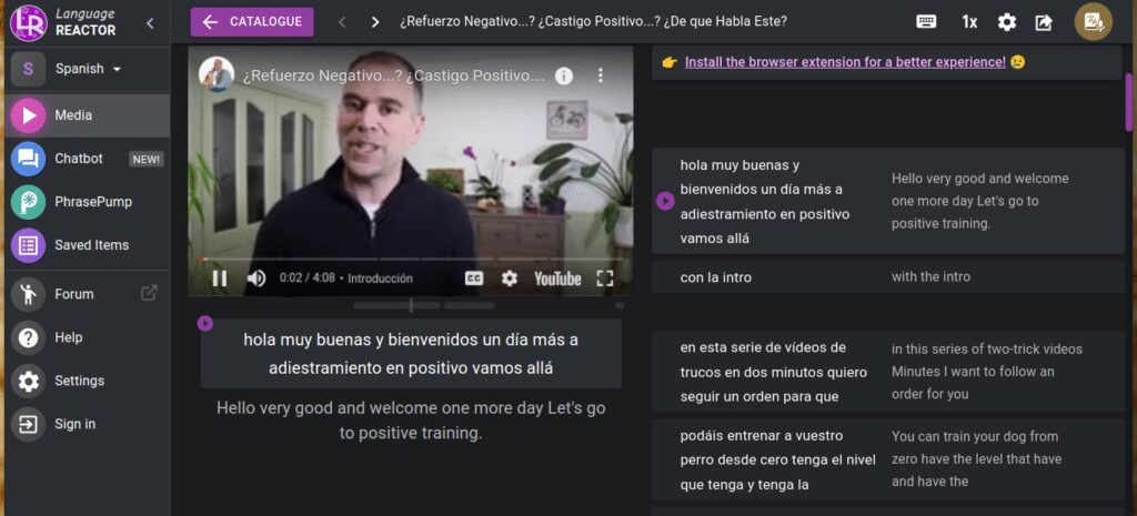 Language Reactor Review: Lots of Video Content but Some Learning Skills ...