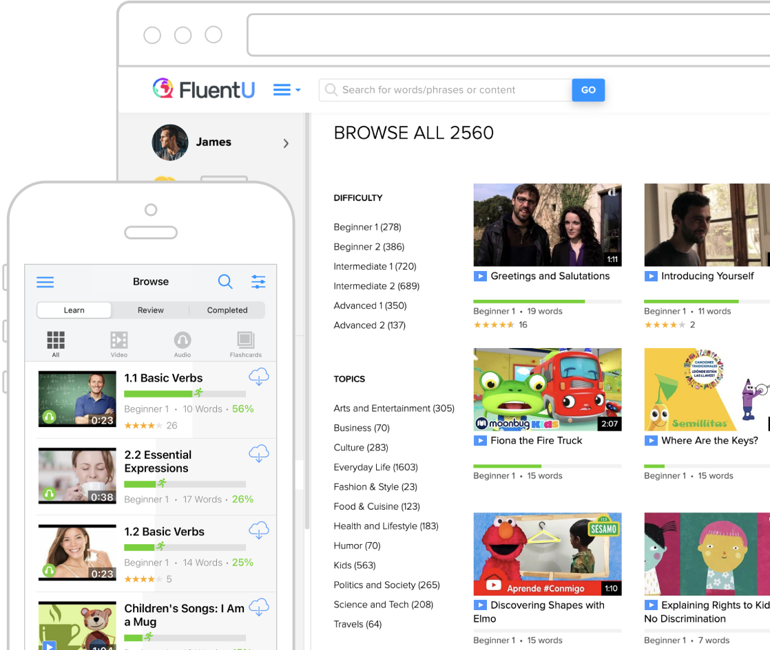 Spanish Immersion Online | Learn Spanish with Videos | FluentU